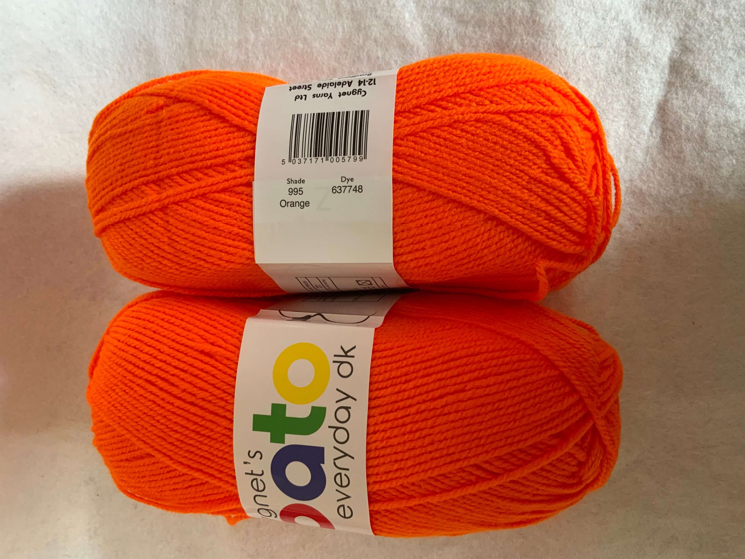 Cygnet Pato Everyday Dk Shade Orange - Mandys Knit Pix