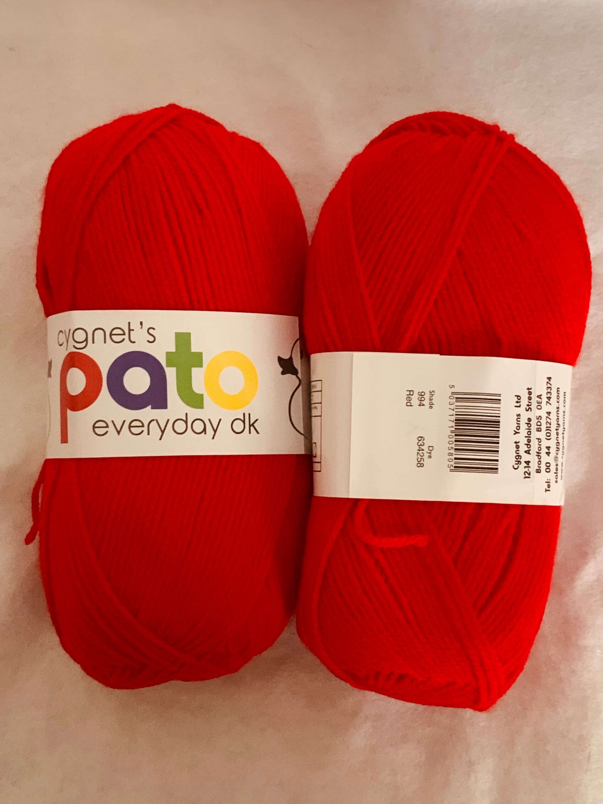 Cygnet Pato Everyday Dk Shade Red - Mandys Knit Pix