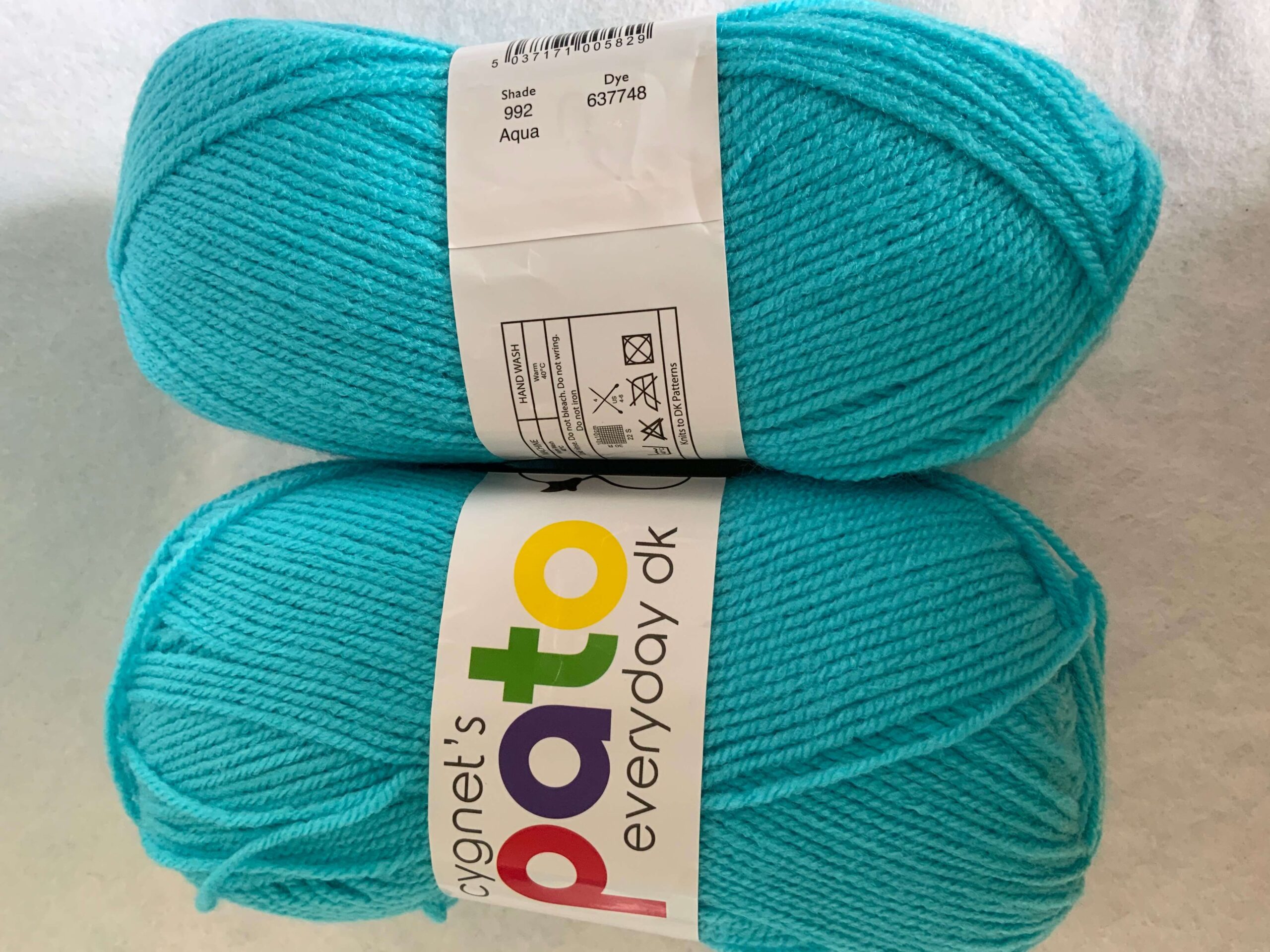 Cygnet Pato Everyday Dk Shade Aqua - Mandys Knit Pix