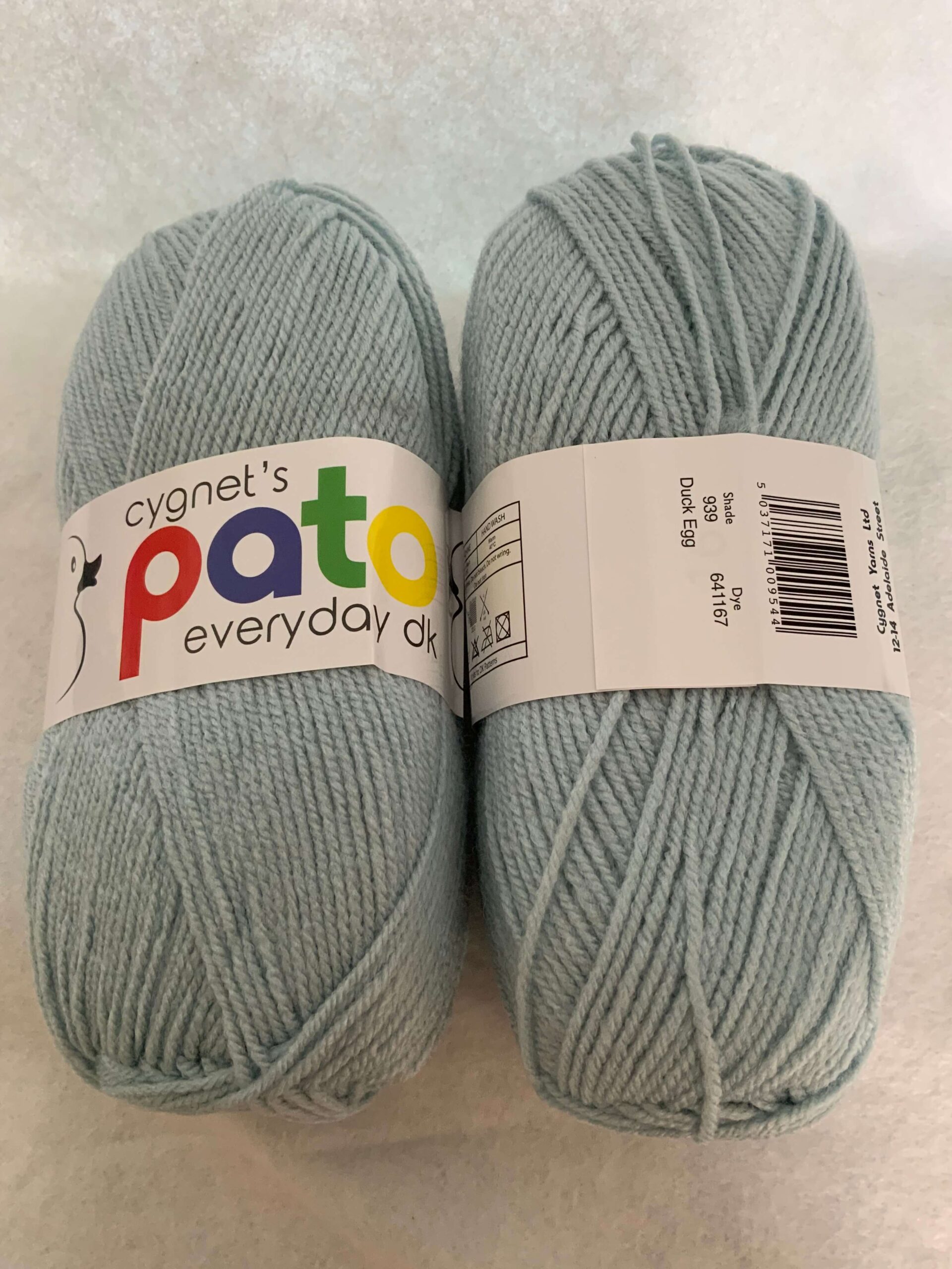 Cygnet Pato Everyday Dk Shade Duck Egg - Mandys Knit Pix