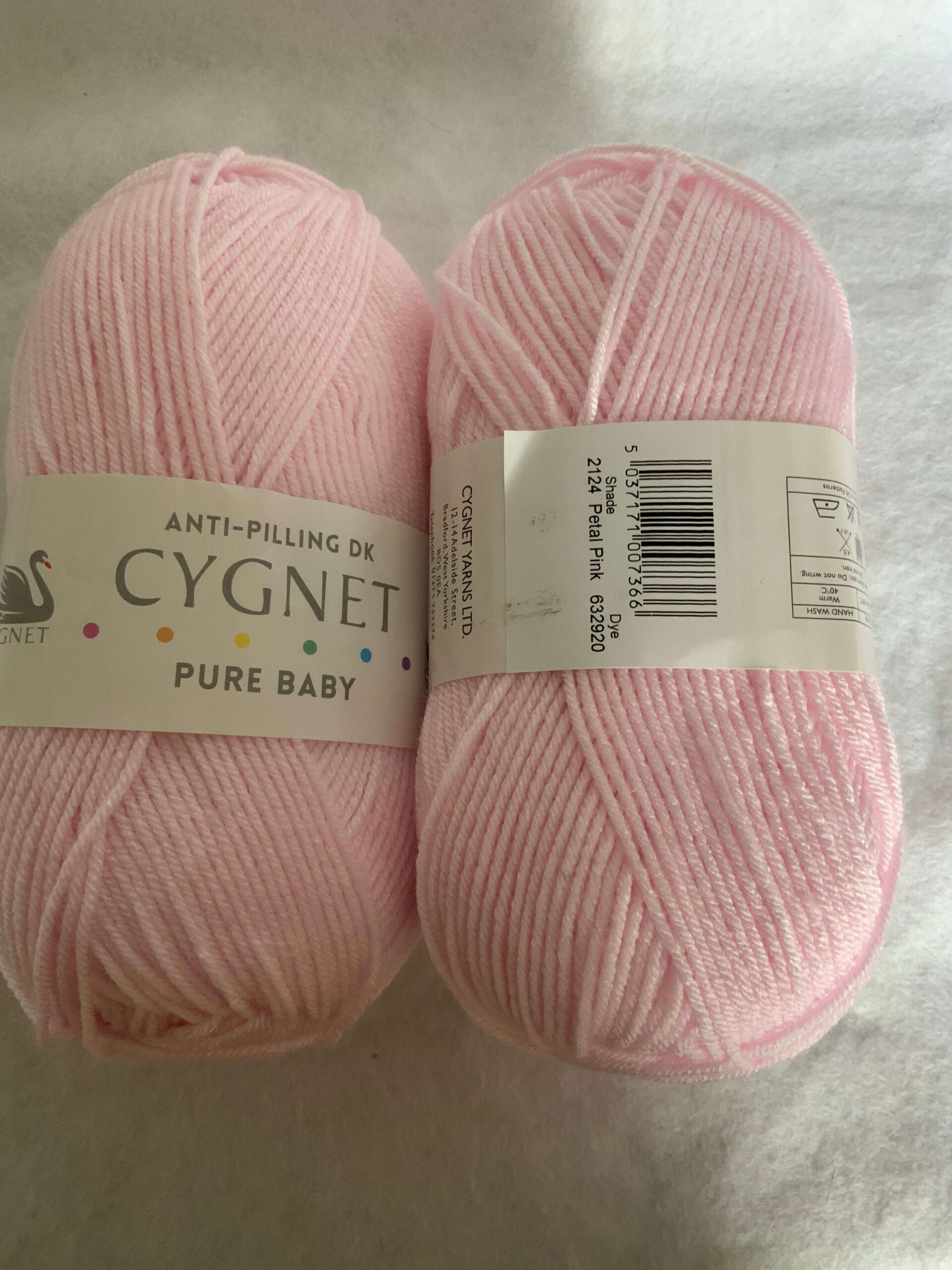 Cygnet Pure Baby Dk Shade Petal Pink - Mandys Knit Pix