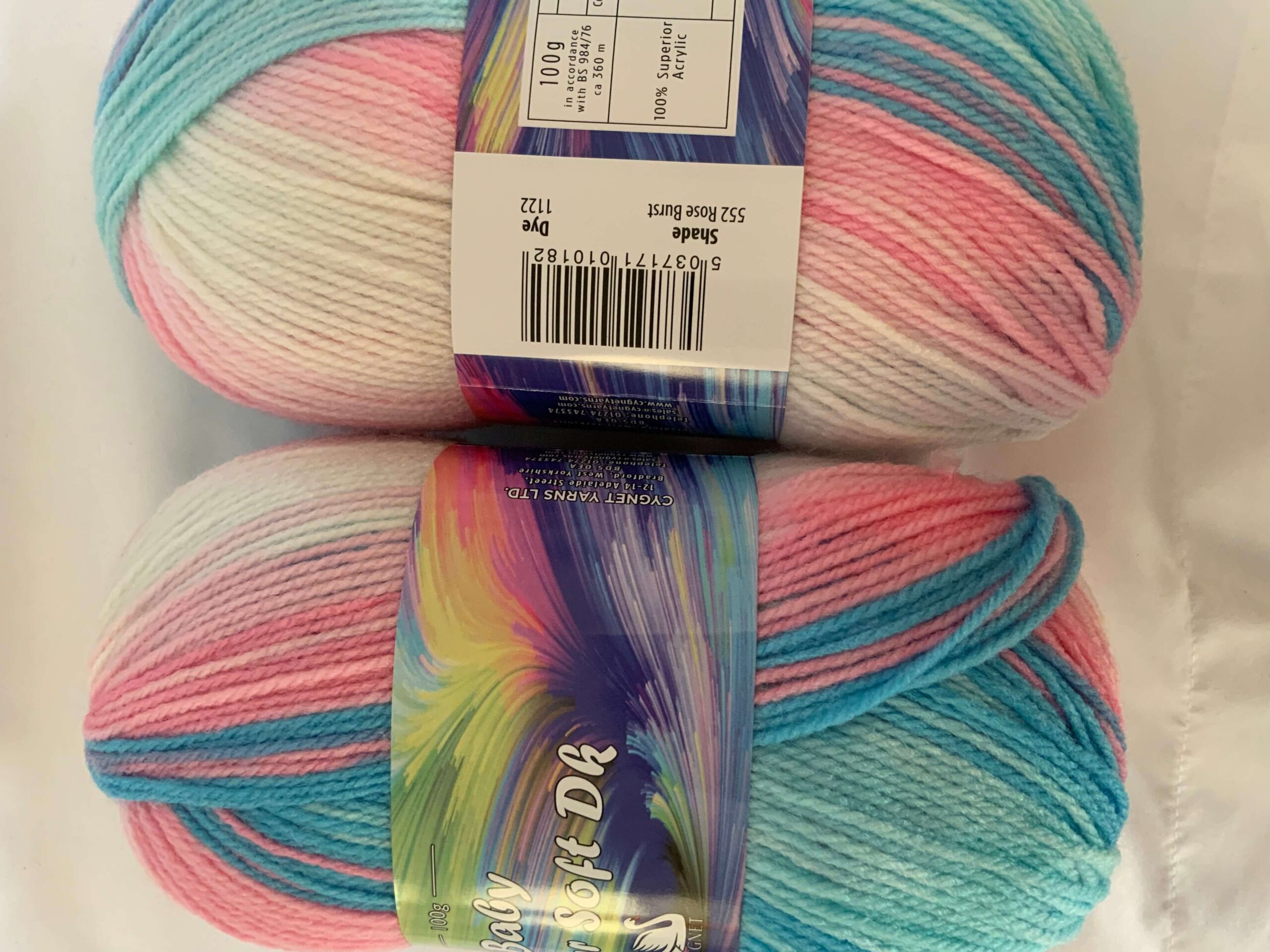 Cygnet Baby Colour Soft Dk Shade Rose Burst - Mandys Knit Pix