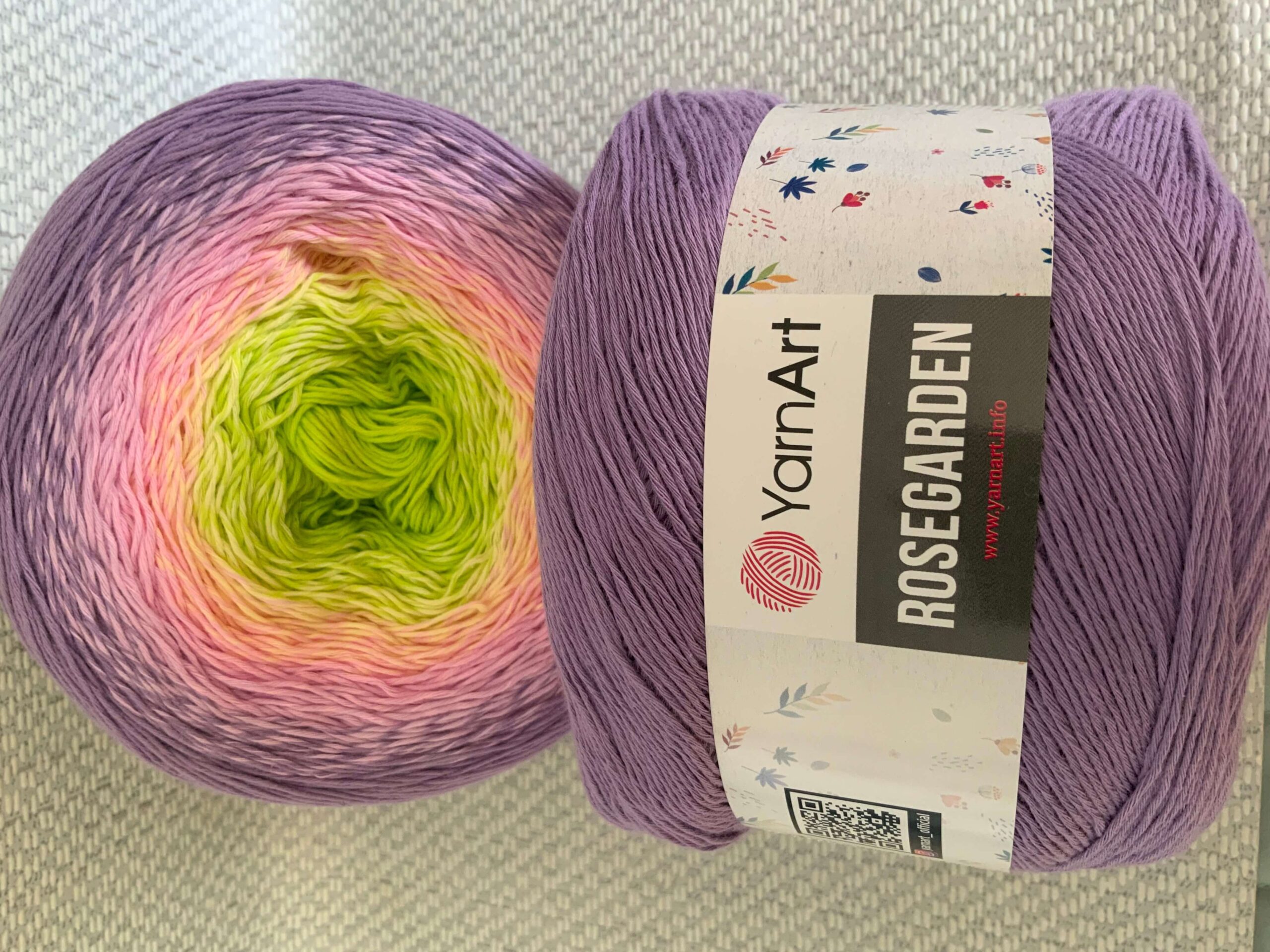 YarnArt Rosegarden Cake Shade 312 - Mandys Knit Pix