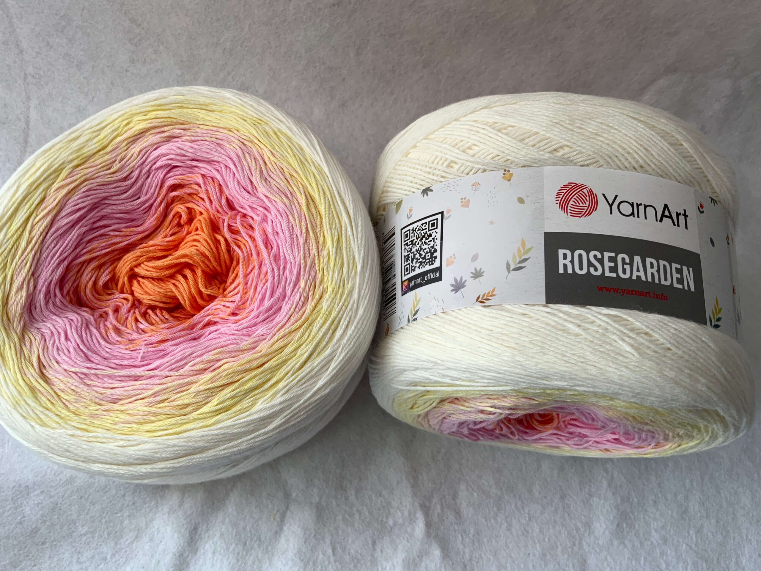 YarnArt Rosegarden Cake Shade 302 - Mandys Knit Pix