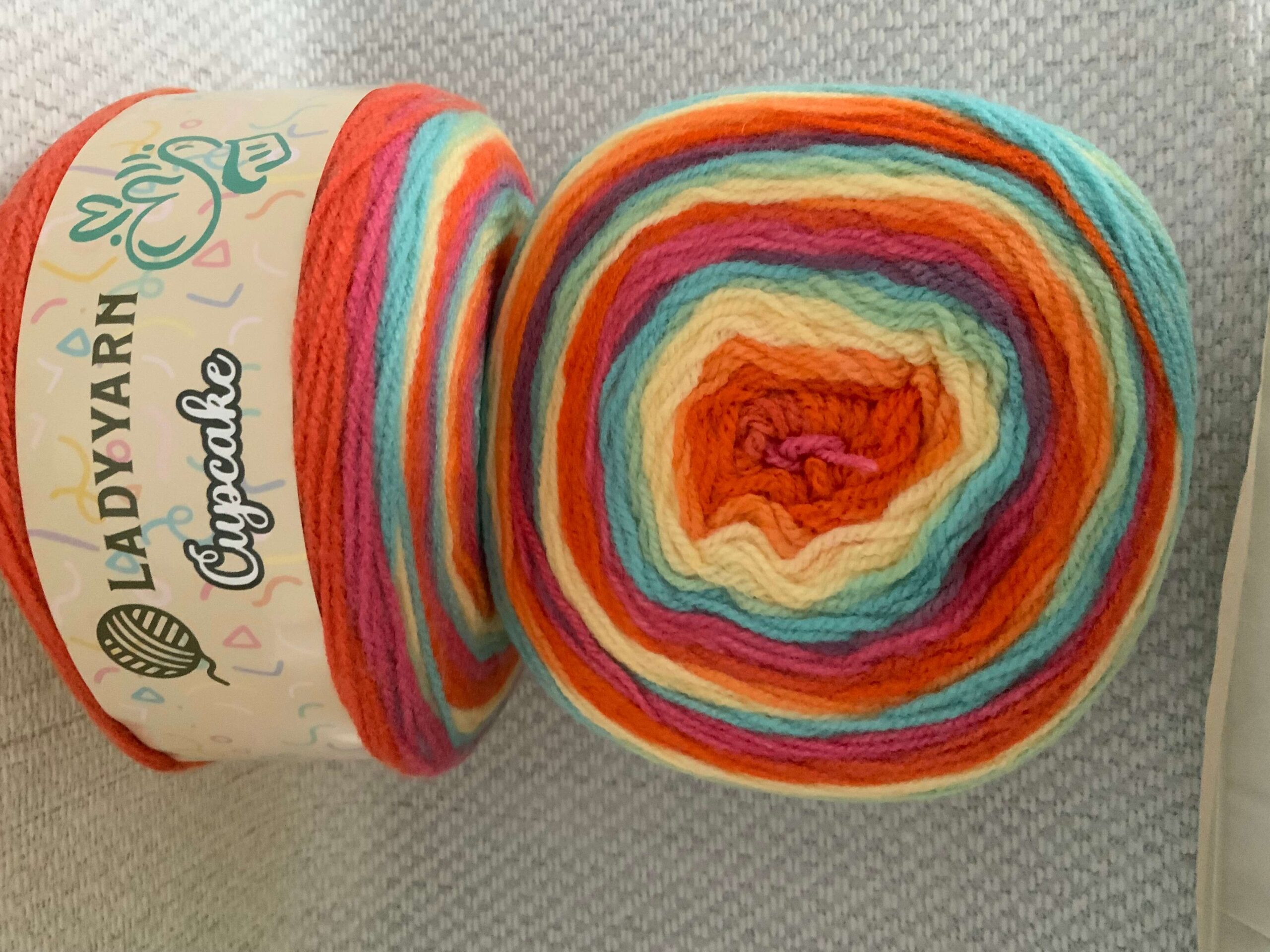 Lady Yarn Cupcake 150g Shade Multicoloured - Mandys Knit Pix