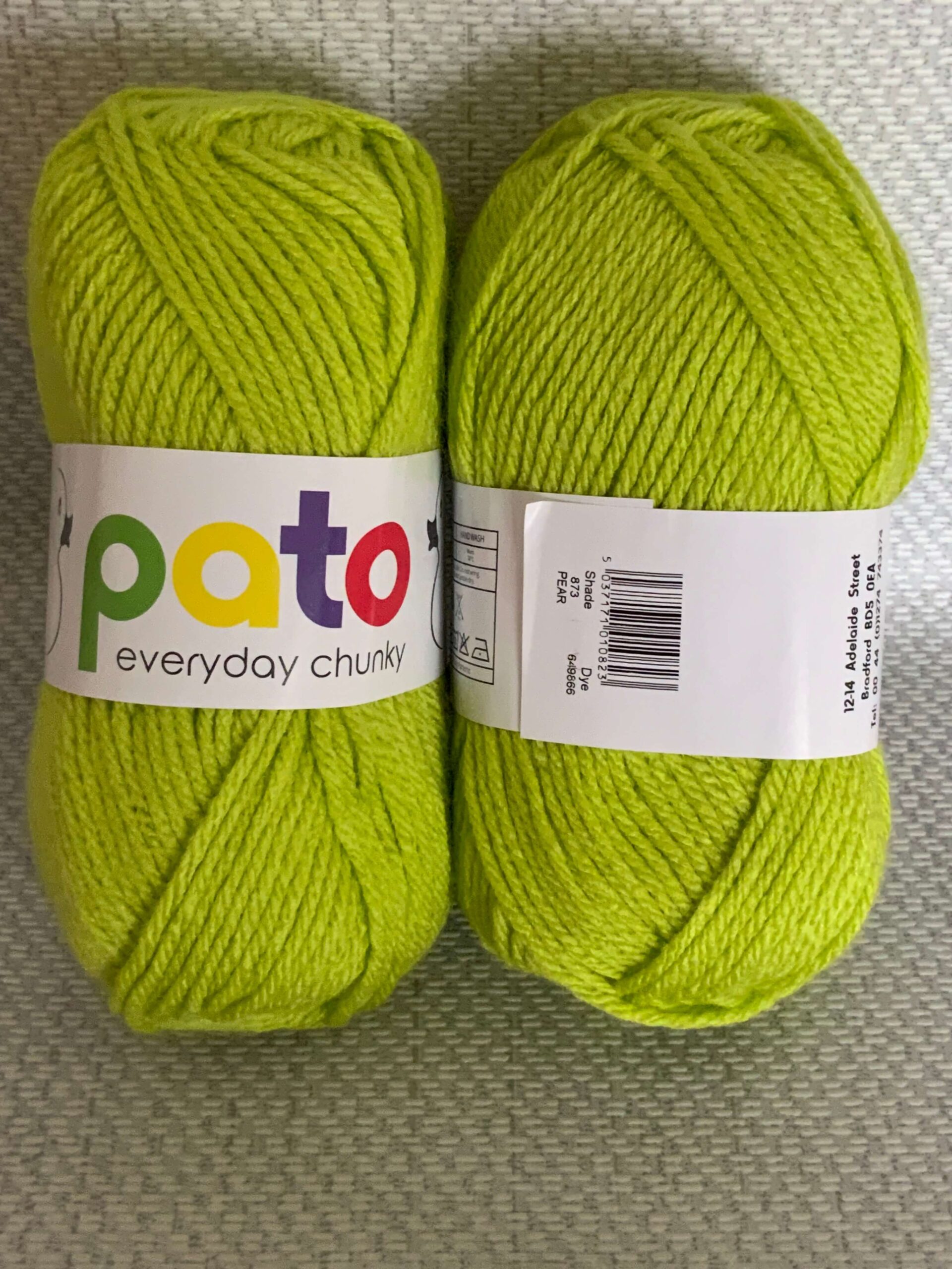 Cygnet Pato Chunky Shade Pear - Mandys Knit Pix