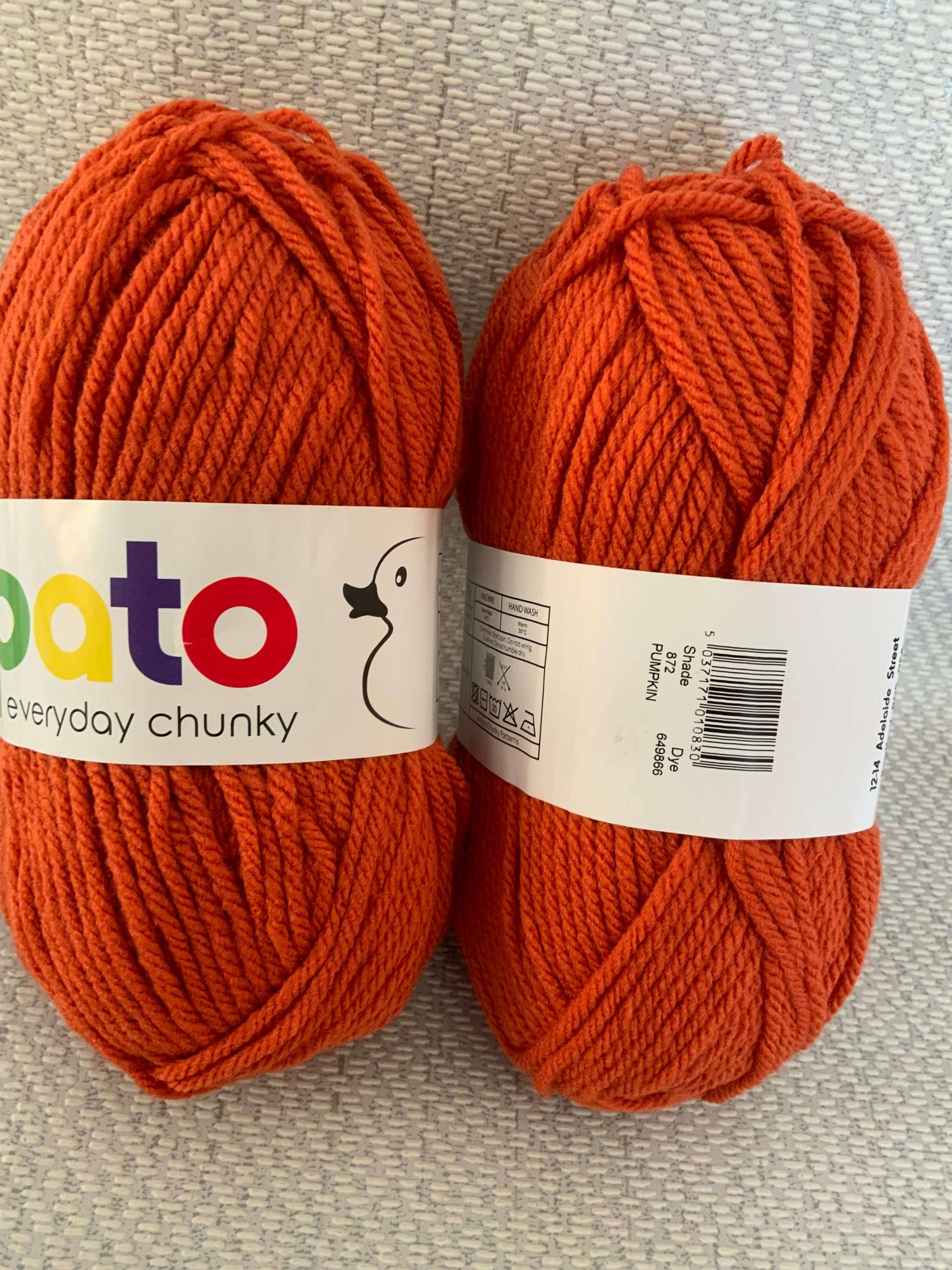 Cygnet Pato Chunky Shade Pumpkin - Mandys Knit Pix